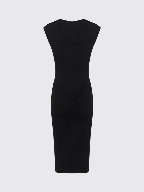 Jacquemus Sleeveless Slim-fit Midi Sheath Dress With A Crew Neckline