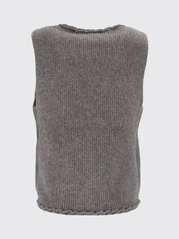 Emporio Armani Virgin Wool And Yak Monogram Jacquard Waistcoat
