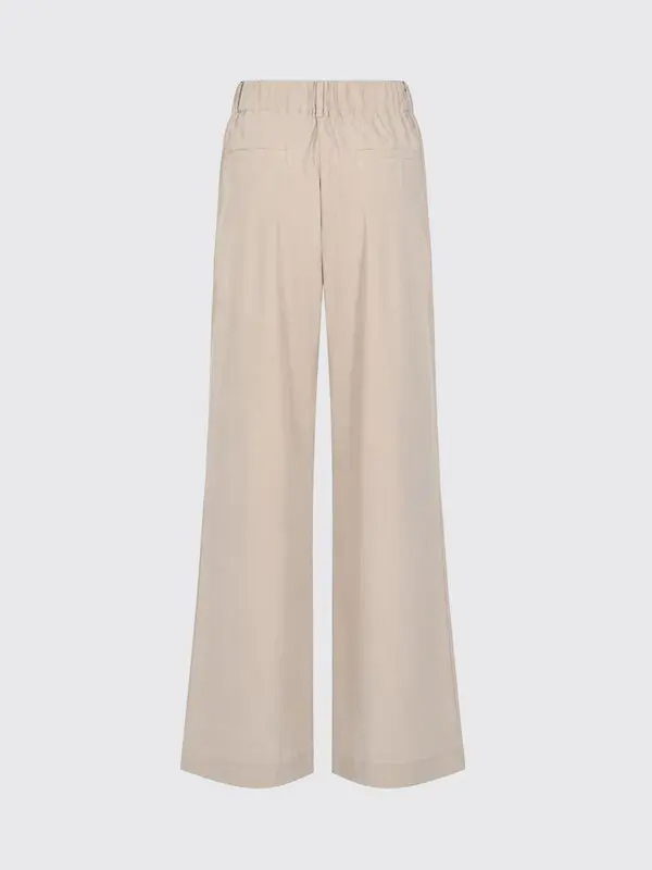 Herno High-waisted Wide-leg Crêpe Trousers With Front Pleats