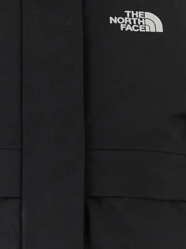 The North Face Arctic Cropped Down Jacket With Shearling Hood And Dryvent Technology