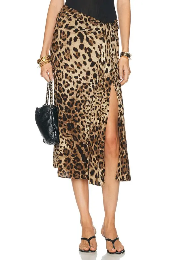Dolce & Gabbana Organzino Midi Skirt