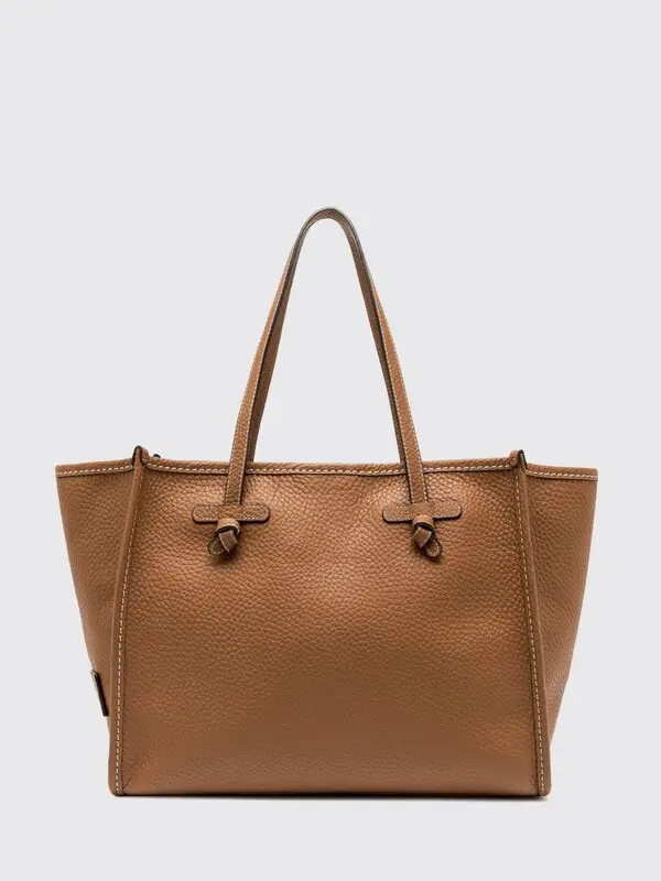 GIANNI CHIARINI Marcella Grained Leather Shoulder Bag - Beige