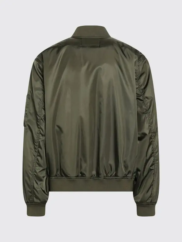 Balenciaga Nylon Bomber Jacket With Zip Closure And Elasticated Cuffs
