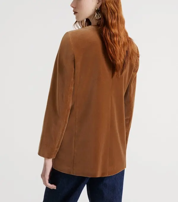 Marella Cotton Velvet Blazer