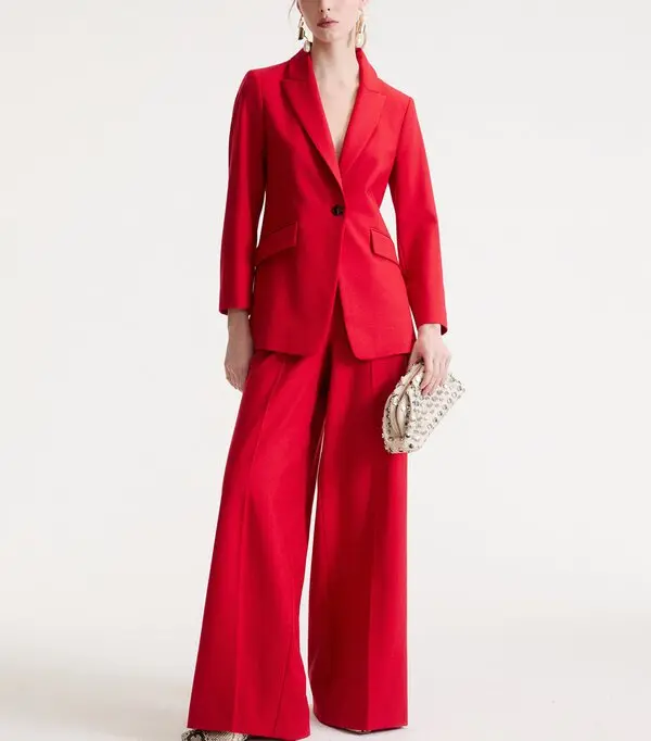 Marella High-rise Wide-leg Trousers