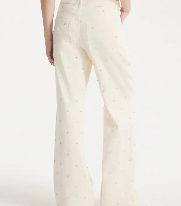 Marella Embellished Wide-leg Jeans