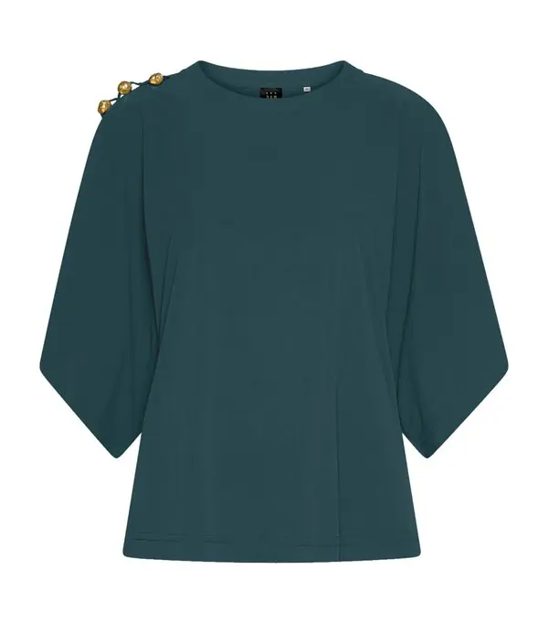 Marella Jersey Kimono-sleeve T-shirt - Navy