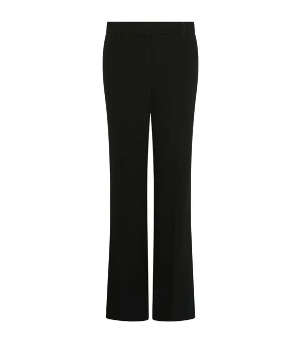 Marella Satin Bootcut Trousers - Black