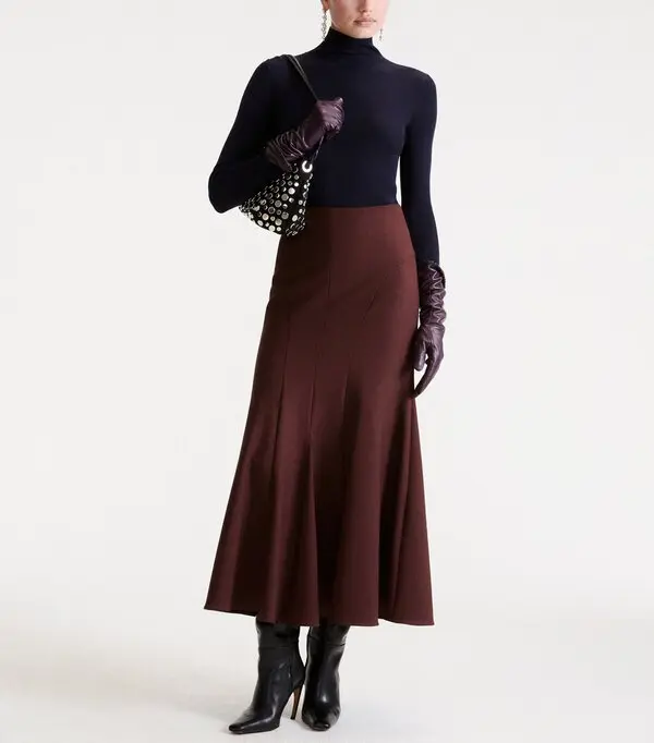 Marella Stretch-wool Mermaid Skirt