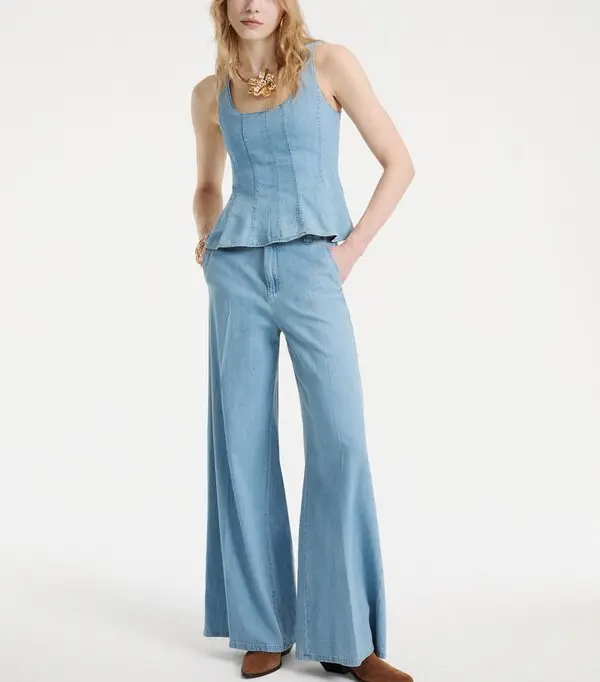 Marella Palazzo Mid-rise Wide-leg Jeans