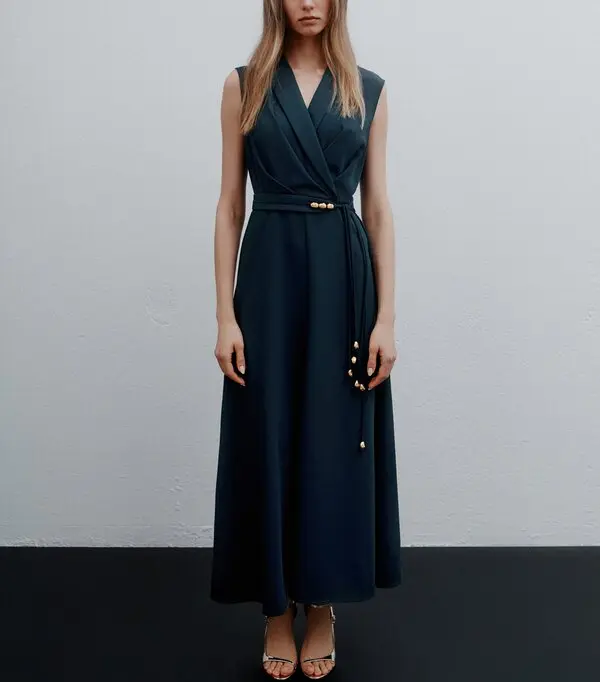 Marella Satin Sleeveless Envers Dress