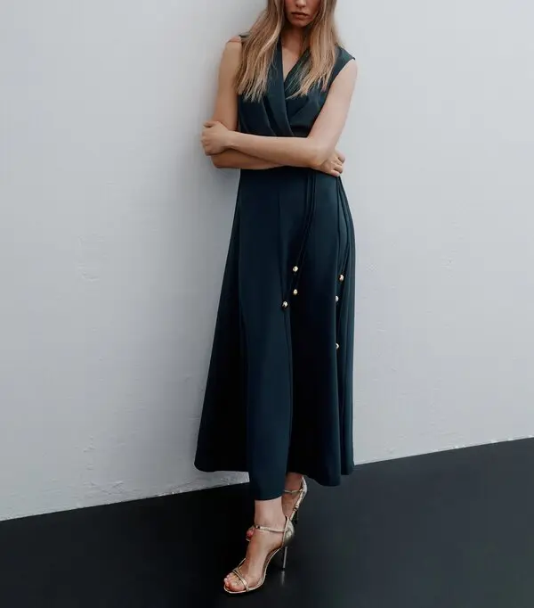 Marella Satin Sleeveless Envers Dress