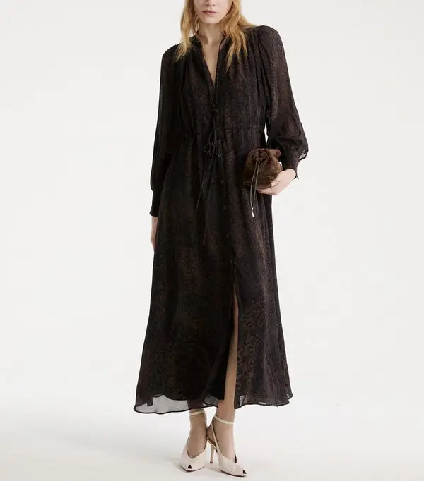 Marella Georgette Maxi Shirt Dress