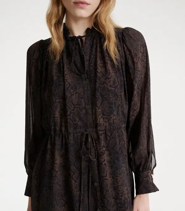 Marella Georgette Maxi Shirt Dress