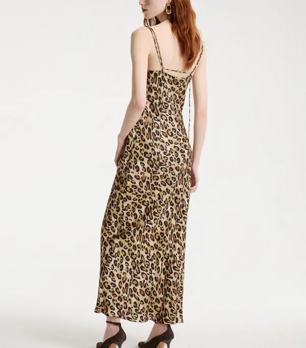 Marella Leopard-print Sleeveless Maxi Dress