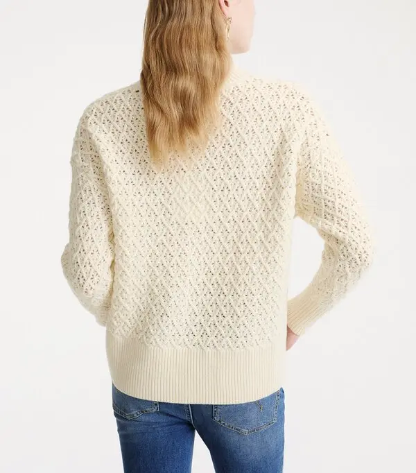 Marella Virgin Wool Open Knit Sweater