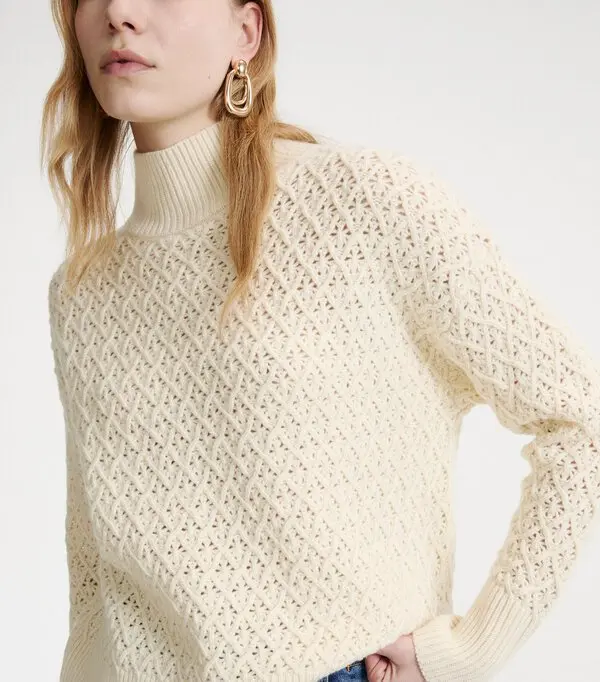 Marella Virgin Wool Open Knit Sweater