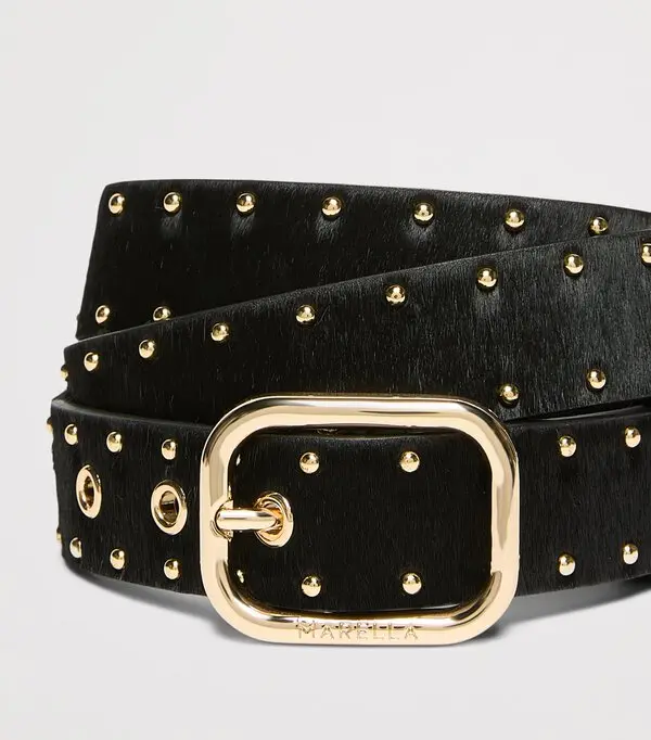 Marella Leather Studded Belt