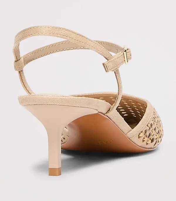 Marella Embellished Slingback Heels 50