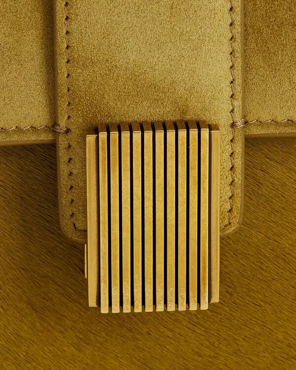 Khaite Blake Crossbody Bag - Golden Olive