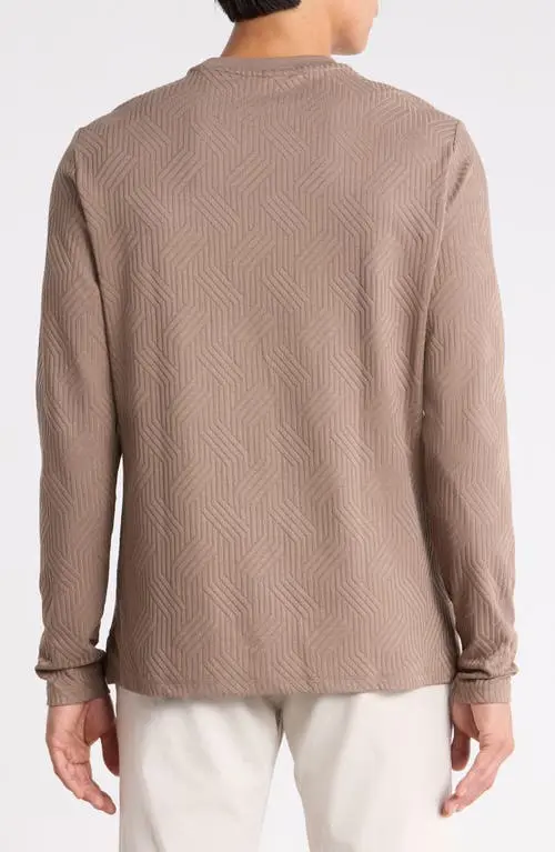 Robert Barakett Anderson Long Sleeve Geometric T-shirt - Sequoia