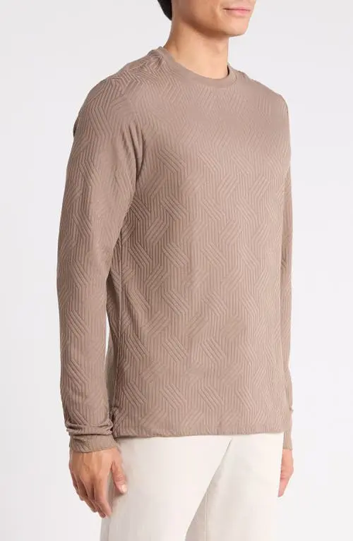 Robert Barakett Anderson Long Sleeve Geometric T-shirt - Sequoia