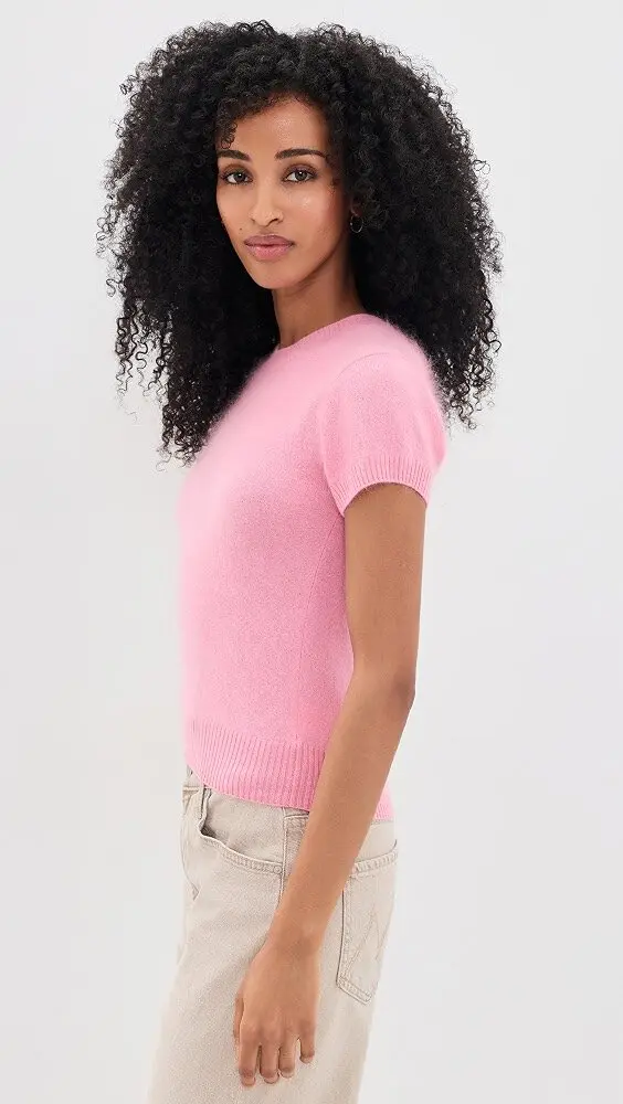 REFORMATION Darcy Brushed Cashmere Pullover - Taffy