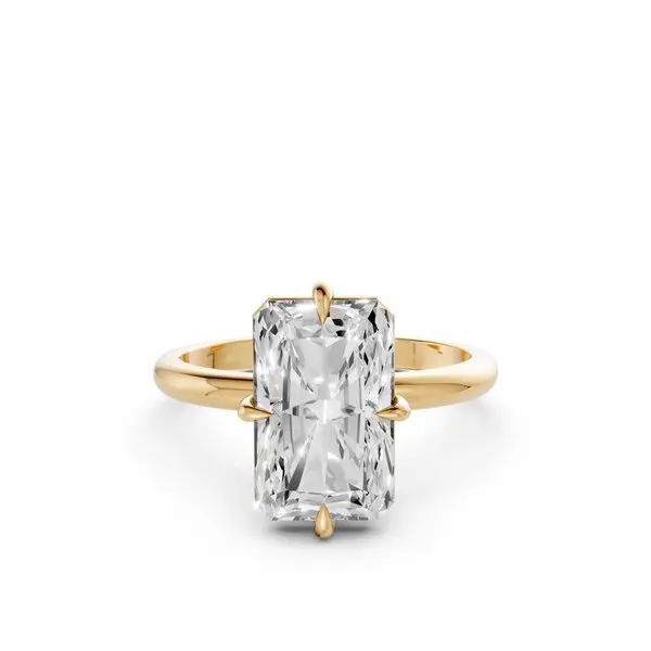 AYA FINE JEWELRY 3 Carat Elara Radiant Igi Certified Lab Grown Diamond Solitaire Engagement Ring In Gold - Yellow
