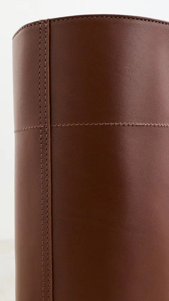 TWP Leather Bucket Bag - Cognac