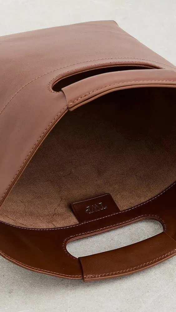 TWP Leather Bucket Bag - Cognac