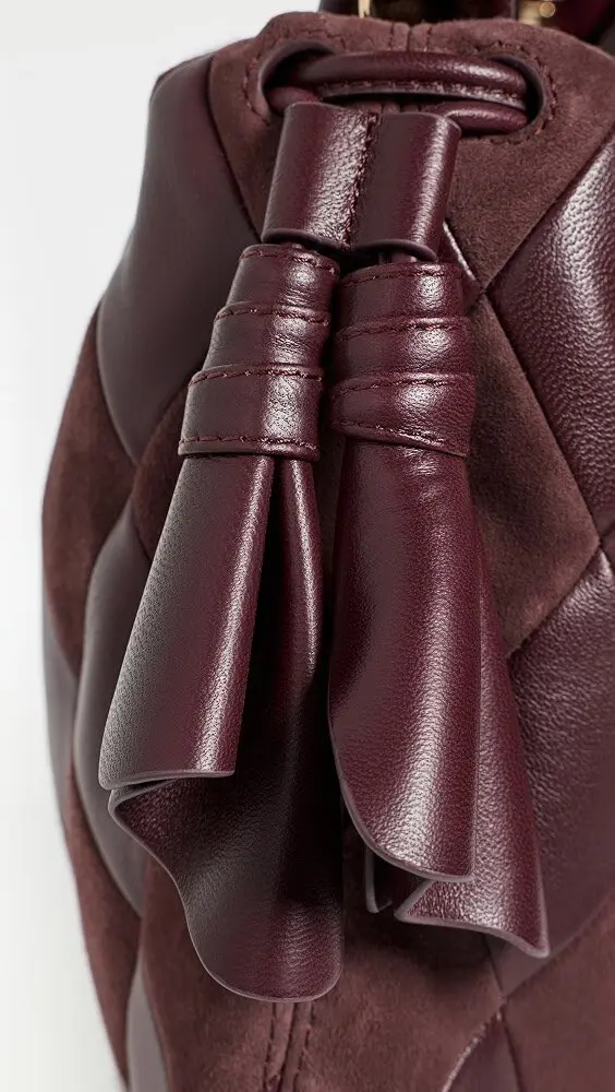 Zimmermann Cloud 91 Suede And Leather Hobo Bag