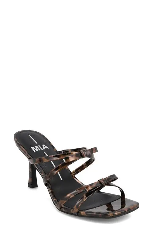 Mia Sonja Kitten Heel Sandal - Tortoise