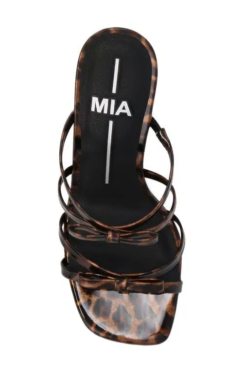 Mia Sonja Kitten Heel Sandal - Tortoise