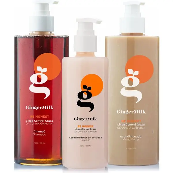 GINGER MILK NATURAL CARE Oil Balancing Hair Care Set For Oily Hair
