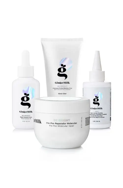 GINGER MILK NATURAL CARE Frizz Control And Shine Hair Care Set