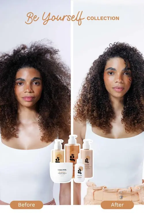 GINGER MILK NATURAL CARE Curl Defining Hair Care Set For Curly Hair