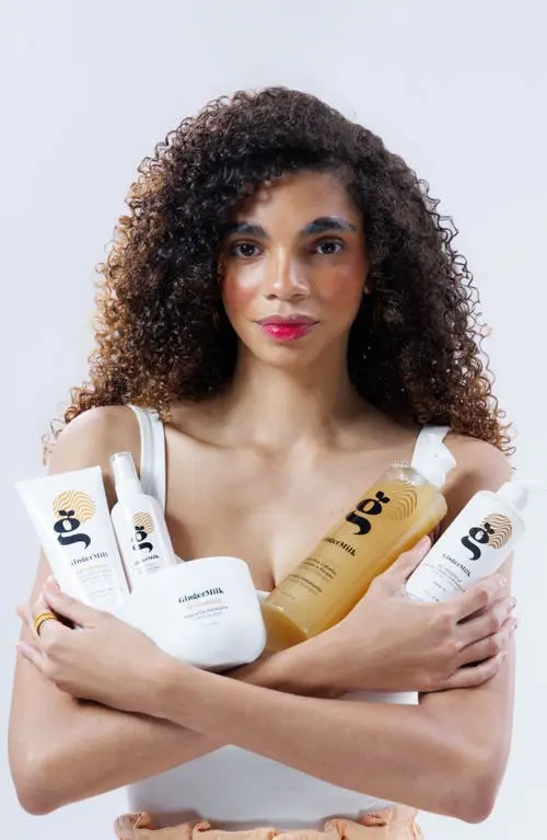 GINGER MILK NATURAL CARE Curl Defining Hair Care Set For Curly Hair