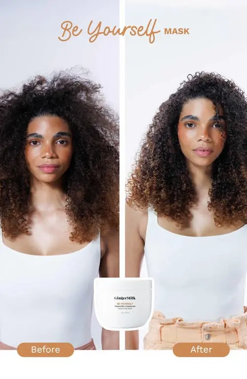 GINGER MILK NATURAL CARE Hydrating Curl Defining Deep Conditioning Hair Mask
