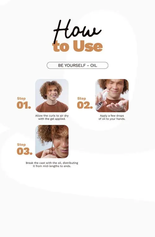 GINGER MILK NATURAL CARE Curl Defining Finishing Hair Oil