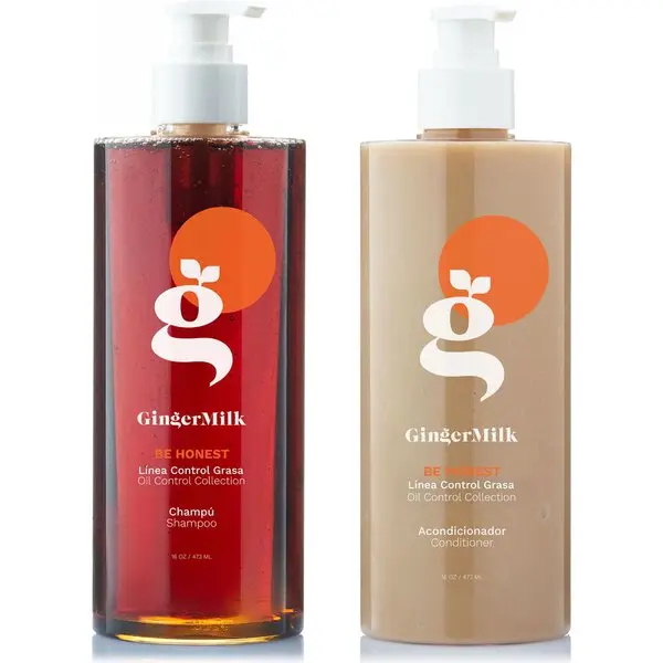 GINGER MILK NATURAL CARE Oil Balancing Shampoo And Conditioner Set For Oily Hair - None