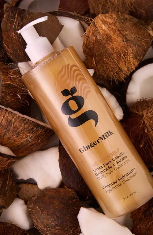 GINGER MILK NATURAL CARE Hydrating Curl Defining Shampoo For Curly Hair