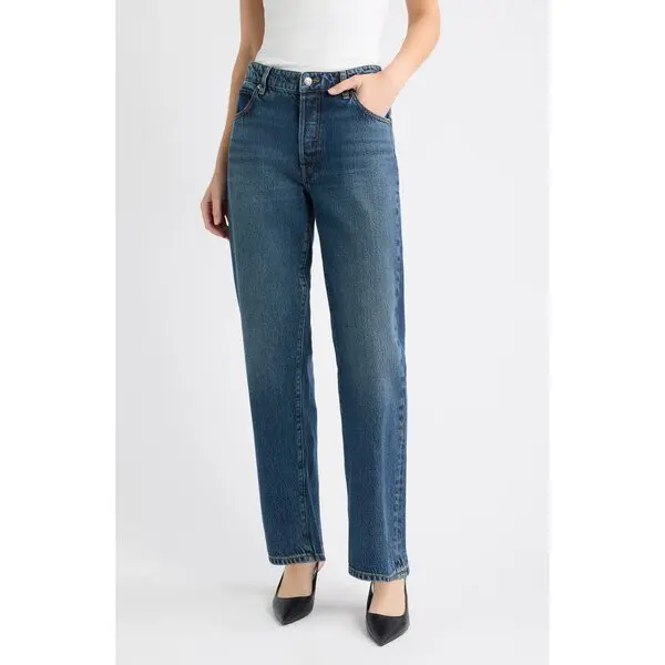 FRAME The Essential Straight Leg Jeans - Bot