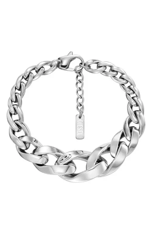 DIESEL® Curb Chain Bracelet - Silver