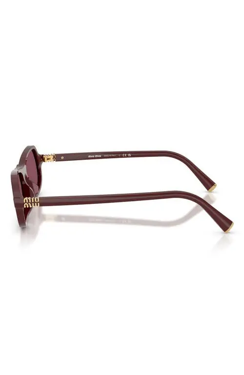 Miu Miu 55mm Irregular Sunglasses