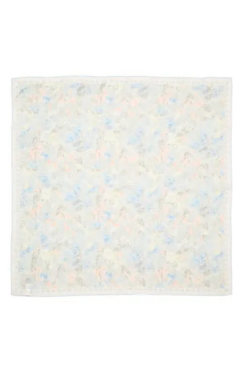 Alexander McQueen Floral Scarf - Acqua
