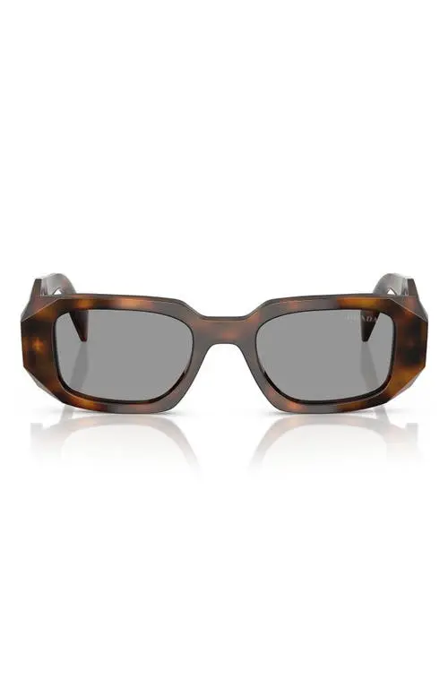 Prada 51mm Rectangular Sunglasses