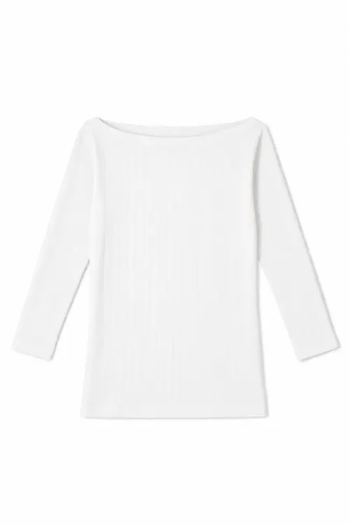 VIR VITA Florence Boatneck Top - Coconut