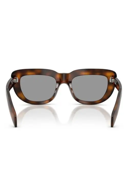 Prada 53mm Rectangular Sunglasses - Tortoise/grey