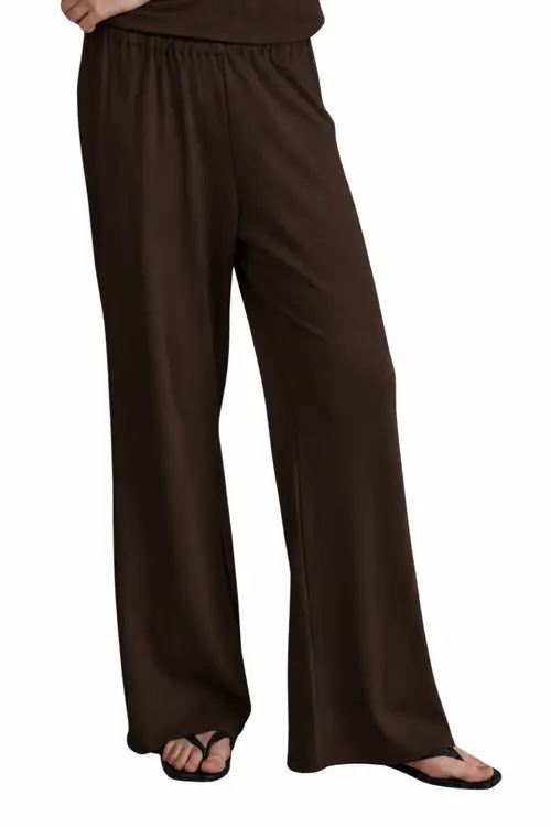 VIR VITA Hilda Pointelle Pant - Espresso