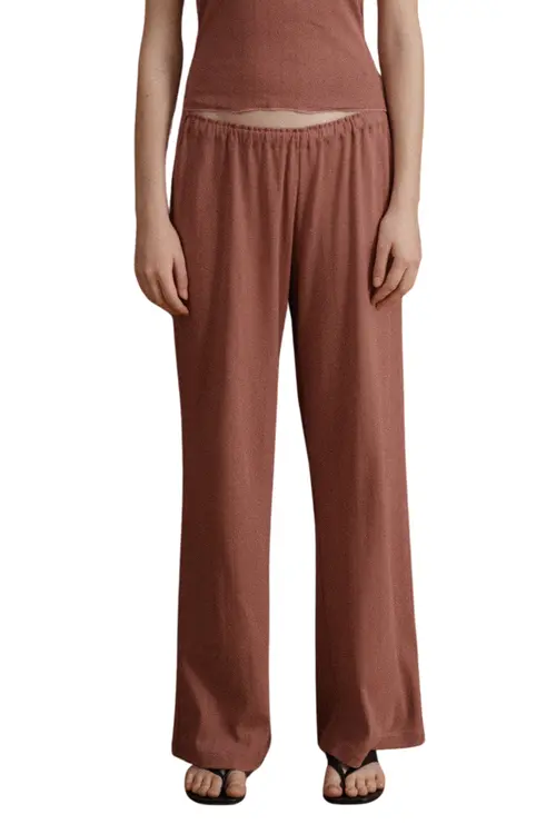 VIR VITA Hilda Pointelle Pant - Petal